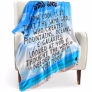 Simplive Christian Gifts for Women, Religious Gifts for Women Bible Blanket with Inspirational Thoughts and Prayers-Scripture Blanket Catholic Gifts Birthday Gifts Spiritual Gifts for Women 40"X 50"