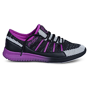 KR Strikeforce Jazz Black/Purple Size 8 Lightweight Women's Bowling Shoe