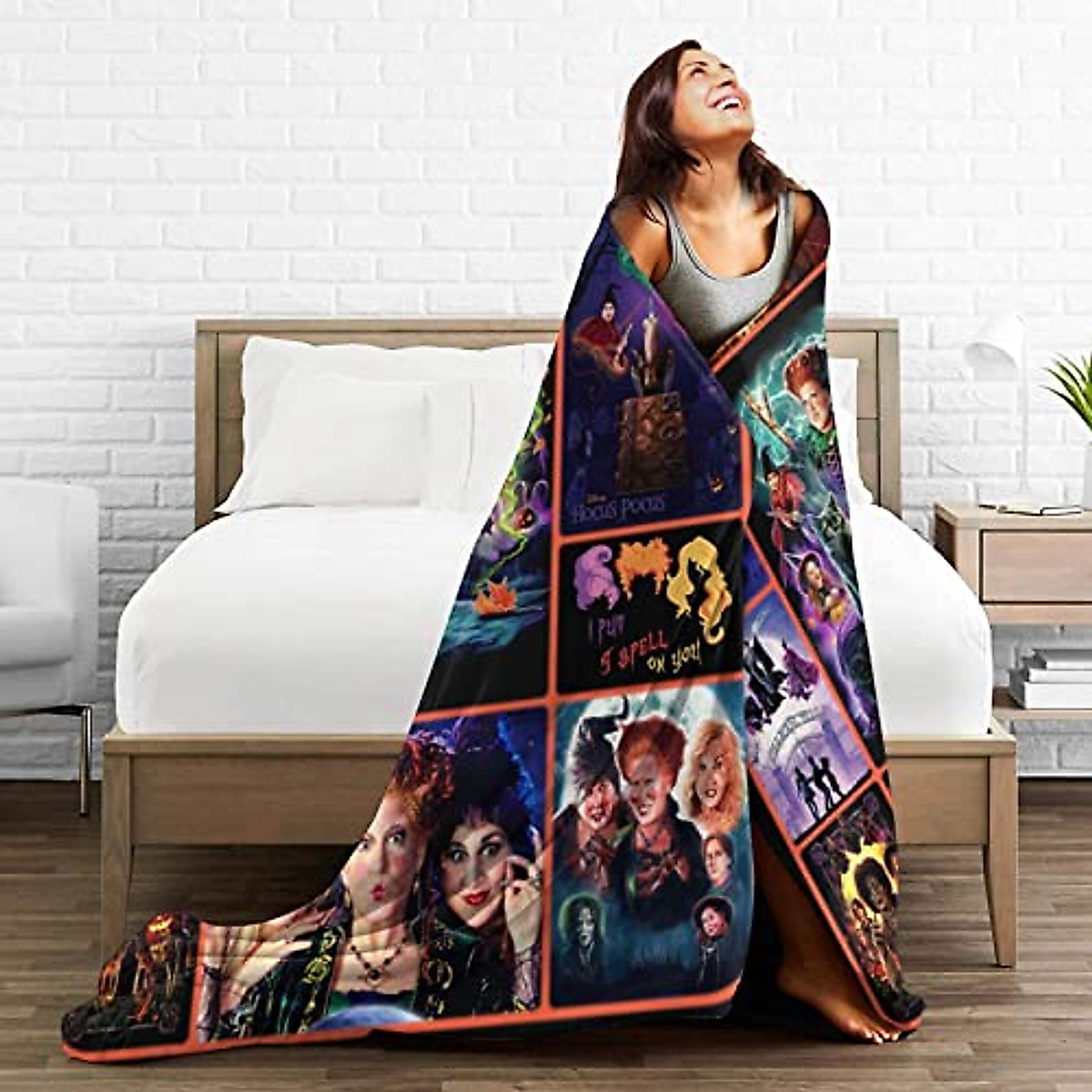 Flannel Fleece Throw Blanket Warm Soft TV Bed Couch Movie Watching Blanket for Kids Adults Soft Sherpa Blanket and Throws for All Seasons 50"x40"