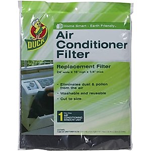 Duck Brand Air Conditioner Replacement Filter, 24 Inches x 15 Inches x 1/4 Inch Thick