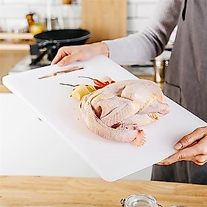 Durable PP Cutting Board Non-slip Vegetable Fruit Chopping Board for Home Kitchen Camping Cuttingboard Easy to Clean Carry Tool (Size : 18.5x12.1cm)