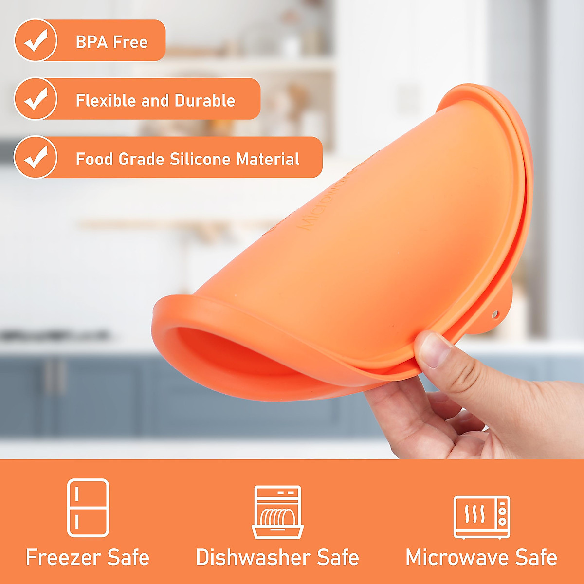 LUVCOSY 7 Cup Silicone Replacement Lids Storage Cover for Pyrex 7402-PC Glass Bowls (Container not Included) 2 Pack Microwave, Dishwasher and Freezer Safe