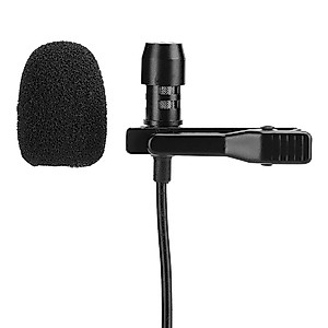 143 Tie-Clip Pocket Microphones, Mobile Hands Clip-on Mic, Mini Recording Lapel Microphone with 3.5mm Plug, Karaoke Mobile Phone Microphone,for Gatherings, Meeting,