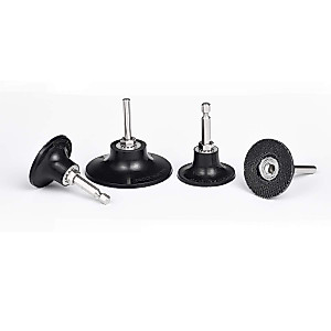 Tshya Quick Change Disc Pad Holder, 4 Pack Roll Lock Disc Holder, with 1/4" Shanks for Die Grinder Accessories