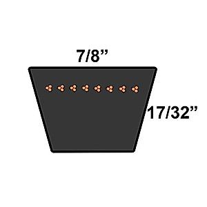 D&D PowerDrive V5103 Black Welders Replacement Belt, Rubber