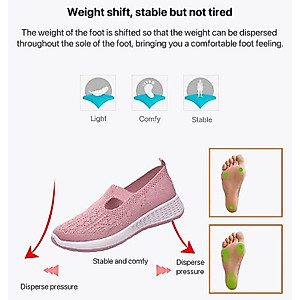 Breathable Soft Sole Orthopedic Casual Shoes,Women's Orthopedic Walking Sneakers (Black,36)