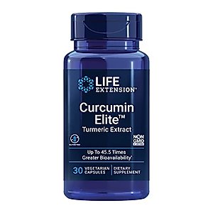 Life Extension Curcumin Elite Turmeric Extract – 270x Better Absorption Than Standard Curcumin, Support A Healthy Inflammatory Response, Gluten Free, Non-GMO, Vegetarian—30 Vegetarian Capsules
