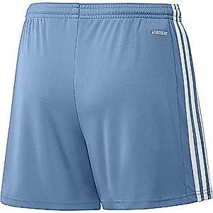 adidas womens Squadra 21 Shorts, Team Light Blue/White, Small US