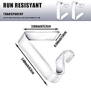 Transparent Clear Tablecloth Clips, Plastic Table Cloth Hold Down Clips Table Cloth Holder for Christmas Home Wedding Party Indoor Outdoor Picnic?12 Pieces Large?