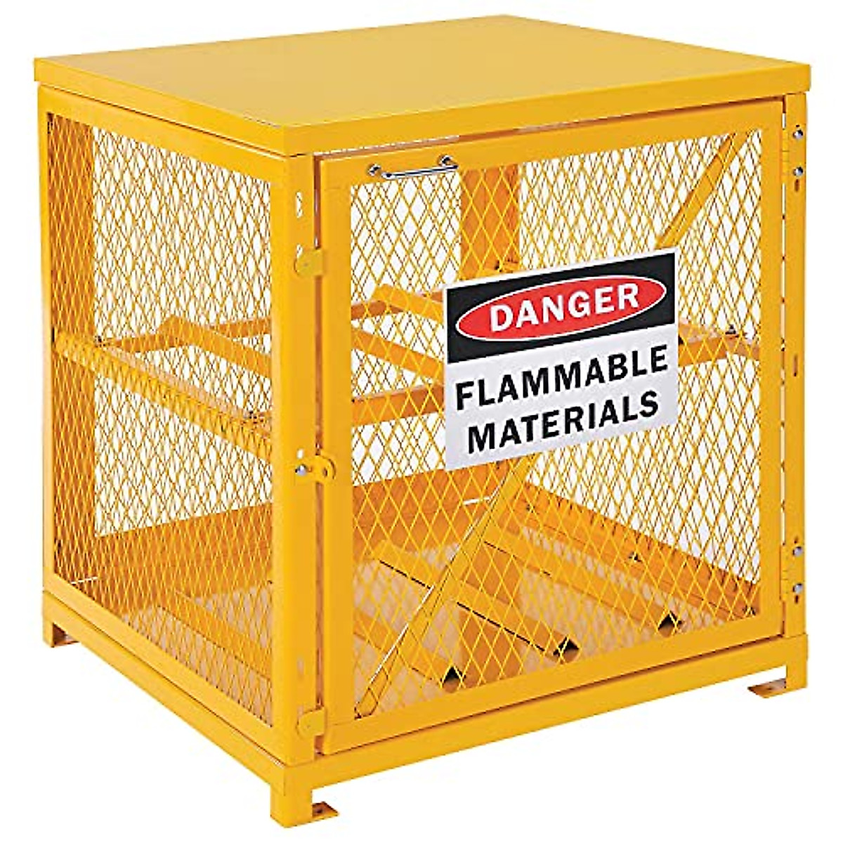 Global Industrial Storage Cabinet Single Door Horizontal, 4 Cylinder Capacity