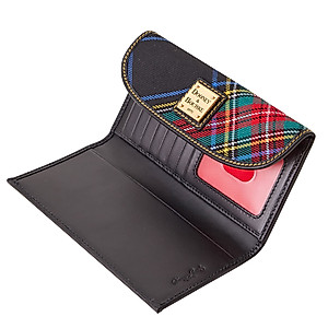 Dooney & Bourke Handbag, Tartan Continental Clutch - Black