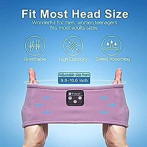 Fulext Sleep Headphones Bluetooth Headband,Sleeping Headphones Sports Headband Headphones, Long Time Play Sleeping Headsets with Built in Speakers Perfect for Workout,Running,Yoga