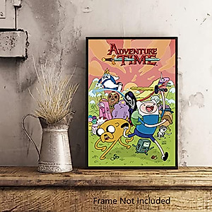 XIHOO Christ-EZ Anime Cartoons Adventure Time Wall Art Print Poster Home Decor Premium - Matte poster Frameless Gift 11 x 17 inch(28cm x 43cm)