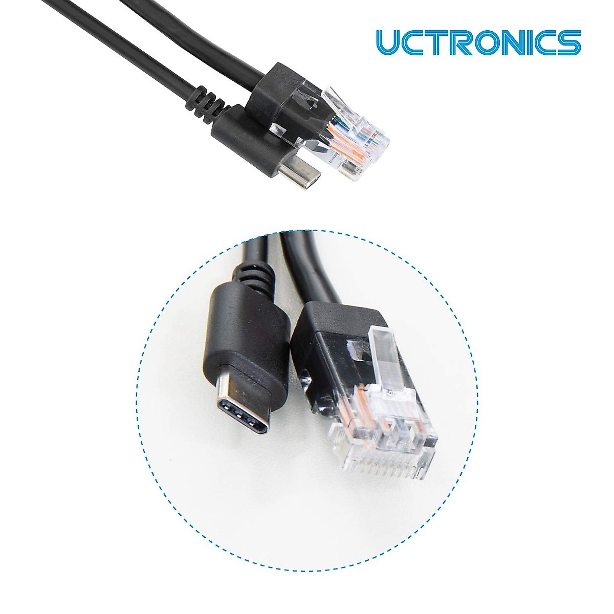 UCTRONICS PoE Splitter USB-C 5V - Active PoE to USB-C Adapter, IEEE 802.3af Compliant for Raspberry Pi 4, Google WiFi, Security Cameras, and More