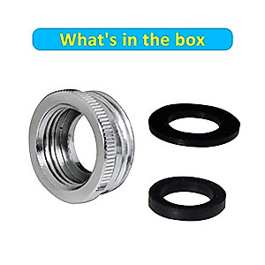 Garden Hose Adapter for Female G1/2 to Male 3/4'' GHTM Chrome, 1-Pack