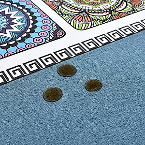 Zobesta Blue Vinyl Tablecloths Square Tablecloth Waterproof, Plastic-PVC Table Cloth Waterproof Table Cover Heavy Duty Vinyl Tablecloth for Kitchen Dinning Party (55 x 55 Inch, 4 Seats, Blue)