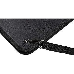 Large Artist Portfolio Case with Adjustable Shoulder Strap (Black, 35 x 24 x 1.5 Inches)