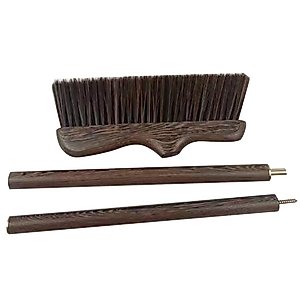Zerodeko Vintage Trash Clean Broom Indoor Broom Portable Cleaning Brush Garbage Sweeping Broom Escobas para Barrer Piso Handle Cleaning Broom Garden Furniture Easy to Carry Wooden Office