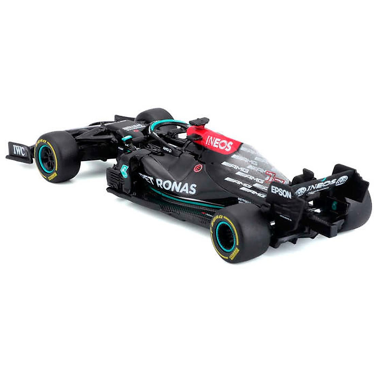Bburago B18-38058B 1:43 F1 Mercedes AMG W12 E-Performance with Helmet BOTTAS, Assorted Designs and Colours