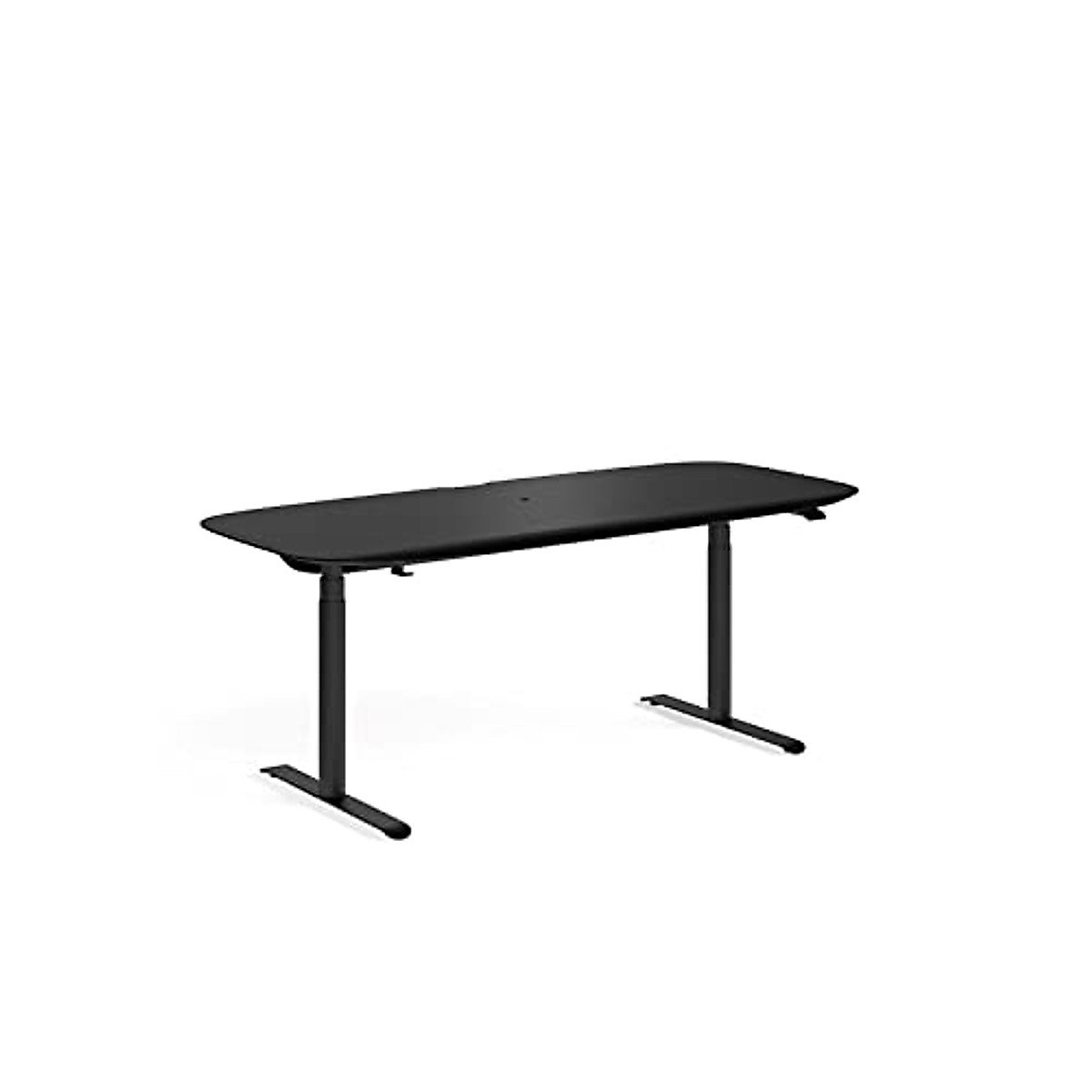 BDI Furniture Soma - Lift Desk - 72" W - Ebonized Ash Top - Black Base