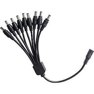 TIGERSECU Security Camera Power Adapter with 9-Way Power Splitter, 12V 5A 100V-240V 2.1x5.5mm Power Supply, Compatible with Lorex, Samsung, Q-See, Night Owl, Swann, Annke IP and BNC Cameras