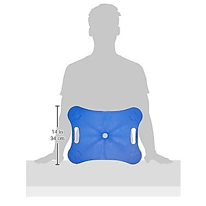 Champion Sports - CHSPGH1216 Plastic Scooter Board with Contoured Handles, Blue , 16 x 12 x 3 inches