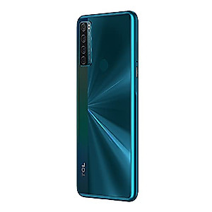 TCL 20 SE 6.82" Unlocked Cellphone, 4GB RAM + 128GB ROM, US Version Android Smartphone 48MP AI Quad-Camera, 5000mAh Mobile Phone, Dual Speaker, OTG Reverse Charging, Android 11, Aurora Green