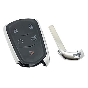 vurbemes Replacement Key Fob Cover Case fit for Cadillac SRX XT4 ATS CTS XTS Keyless Entry Key Fob HYQ2AB, HYQ2EB