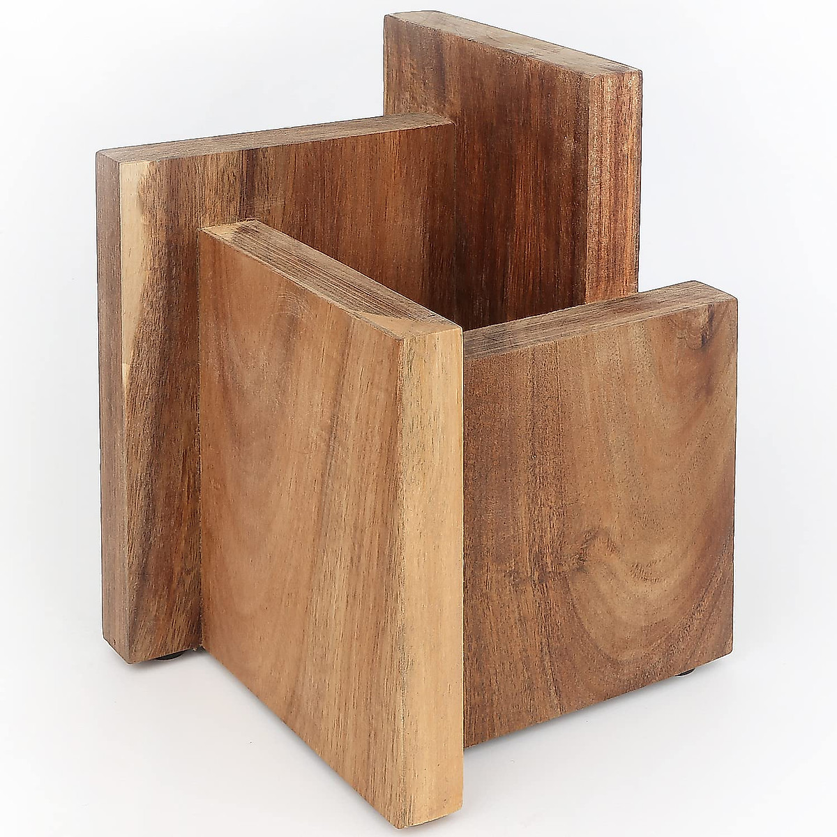 Azauvc Knife Block With Strong Magnets,Magnetic Knife Holder without Knives,Display Stand and Storage Rack