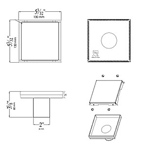 ALFI brand ABSD55B-BM Shower Drain, Black Matte