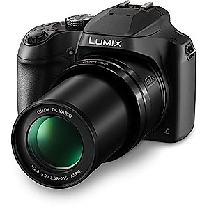 Panasonic Lumix DC-FZ80 Digital Camera (DC-FZ80K) - Bundle - with 64GB Memory Card + LED Video Light + DMW-BMB9 Battery + Digital Flash + Soft Bag + 12 Inch Flexible Tripod + Cleaning Set + More