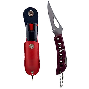 POLICE MAGNUM Red Pepper Spray Keychain Holster Combo Pack- Self Defense Made in The USA - 1/2oz Red Holster Pocket Knife
