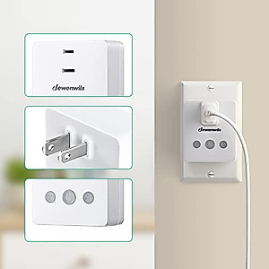 DEWENWILS Dimmer Switches for Led Lights, Remote Light Dimmer for Indoor Use, 100FT Range, Compatible with Dimmable LED/Tungsten Bulbs, FCC Certified