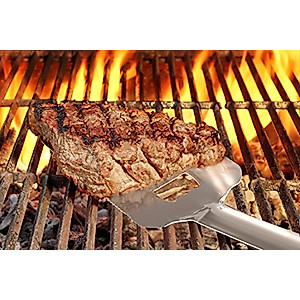 3-Piece BBQ Set - Heavy Duty Stainless Steel BBQ Tool Set - Dec. 3 Day Sale - BBQ Accessories for Grilling Like a BOSS. Great for Electric, Gas, & Outdoor Grills