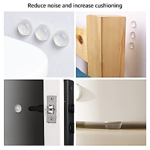 Amazon Basics 300-Piece Clear Self Adhesive Rubber Bumpers Pads, 6.9 x 4.5 x 0.6 Inch