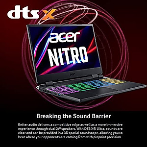 Acer Nitro 5 AN515-46-R0EQ Gaming Laptop | AMD Ryzen 7 6800H Octa-Core CPU | NVIDIA GeForce RTX 3070 Ti Laptop GPU | 15.6" QHD FreeSync 165Hz IPS | 32GB DDR5 | 1TB Gen 4 SSD | Wi-Fi 6E | RGB Backlit