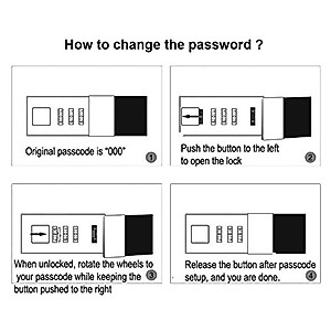 A5 PU Digital Password Notebook Leather Locking Journal Combination Lock Diary Retro Travel Lined Binder Notepad Hardcover Executive Notebooks Personal Organizer with Pen Loop 3 Card Slots 100 Sheet