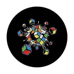 Exploding Cube Speed Cubing Puzzle Master PopSockets Swappable PopGrip