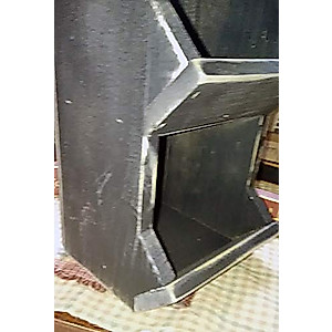 CWI Bin Shelf Vertical Primitive Country Rustic Black