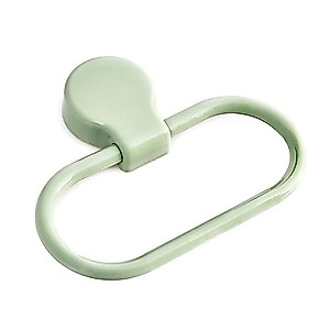 OSALADI 3pcs Adhesive for Self Holders Ring Bracket Plastic Rack Home Drill Hooks Toilet Swing Hanger Wall Shower Washroom Holder Self- Bath Hangers Storage Drilling Towel Round Mounted