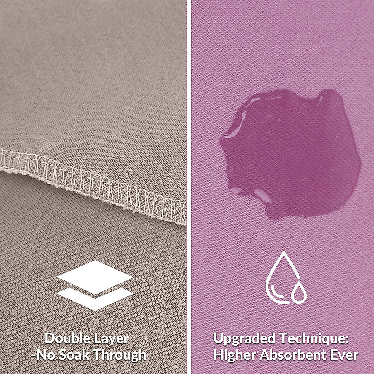 Adult Drool Bandana Bibs, Large Absorbent Special Needs Bibs Set for Teens, Adults, 4+ Years Boy Girl Men Women, 3 Packs (Pink, Purple, White)