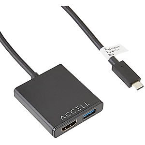 Accell USB-C VR Adapter - USB-C to HDMI & USB Compatible with Oculus Rift and Windows Mixed Reality Headsets Including HTC Vive Samsung Odyssey+ Dell Visor Lenovo Explorer HP Acer & Asus WMR