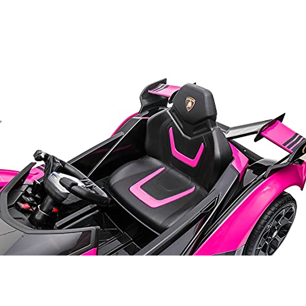 Dakott Lamborghini V12 Vision Gran Turismo Ride on Sports Car for Kids., Pink, Large