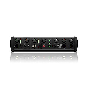 IK Multimedia AXE I/O premium 2-in 5-out 24-bit, 192 kHz USB audio interface for Mac/PC with advanced guitar tone shaping, Hi-Z re-amp out and massive AmpliTube and TONEX software bundle