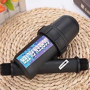 Oumefar 3/4" Large Capacity Disc Filter Stainless Steel Water Screen Filter 3/4 Inch Effective Water Filter for Drip Irrigation Water Pool Pump DN25