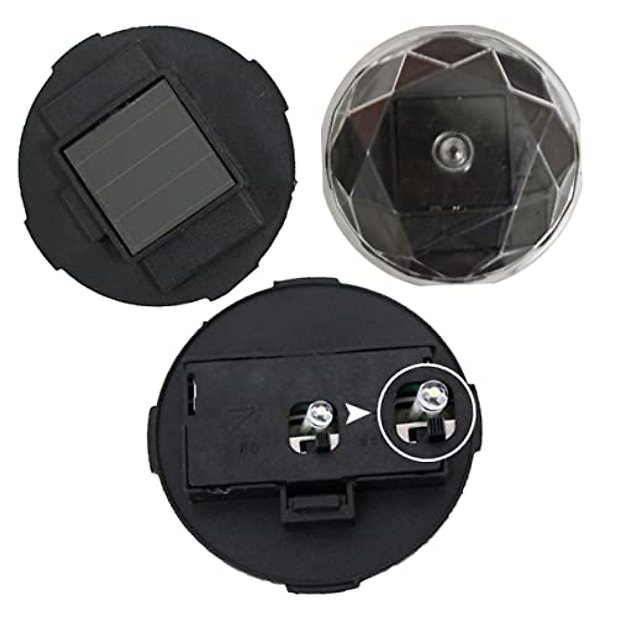 Outanaya Solar Light Outdoor LED Solar Lights Lawn Lights Solar Panels Garden Lights Lawn Lamp Garden LED Light Pathway LED Lights Solar Panel Lights Silver Rainproof LED Street Light