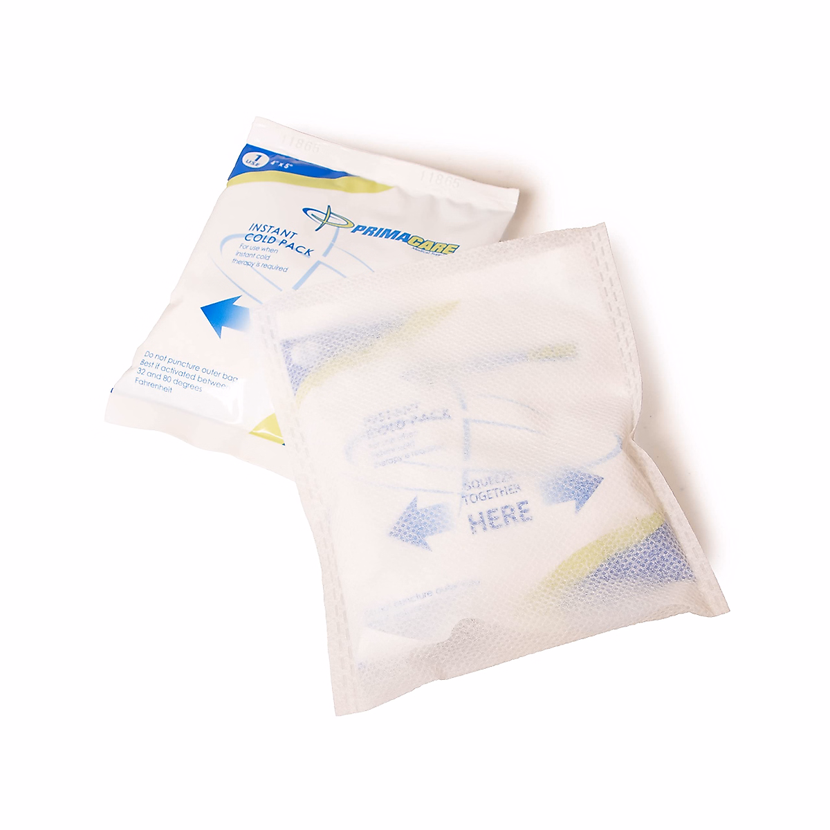 PrimaCare PCP-45 Disposable Instant Cold Therapy Ice Pack for Injuries, First Aid Ice Pack for Instant Pain Relief, 4"x5" Pack of 24