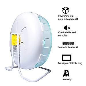 Aucks Silent Hamster Exercise Wheels 6.9 inch Stand Silent Spinner for Hamster Gerbils, Mice，Other Small Animals