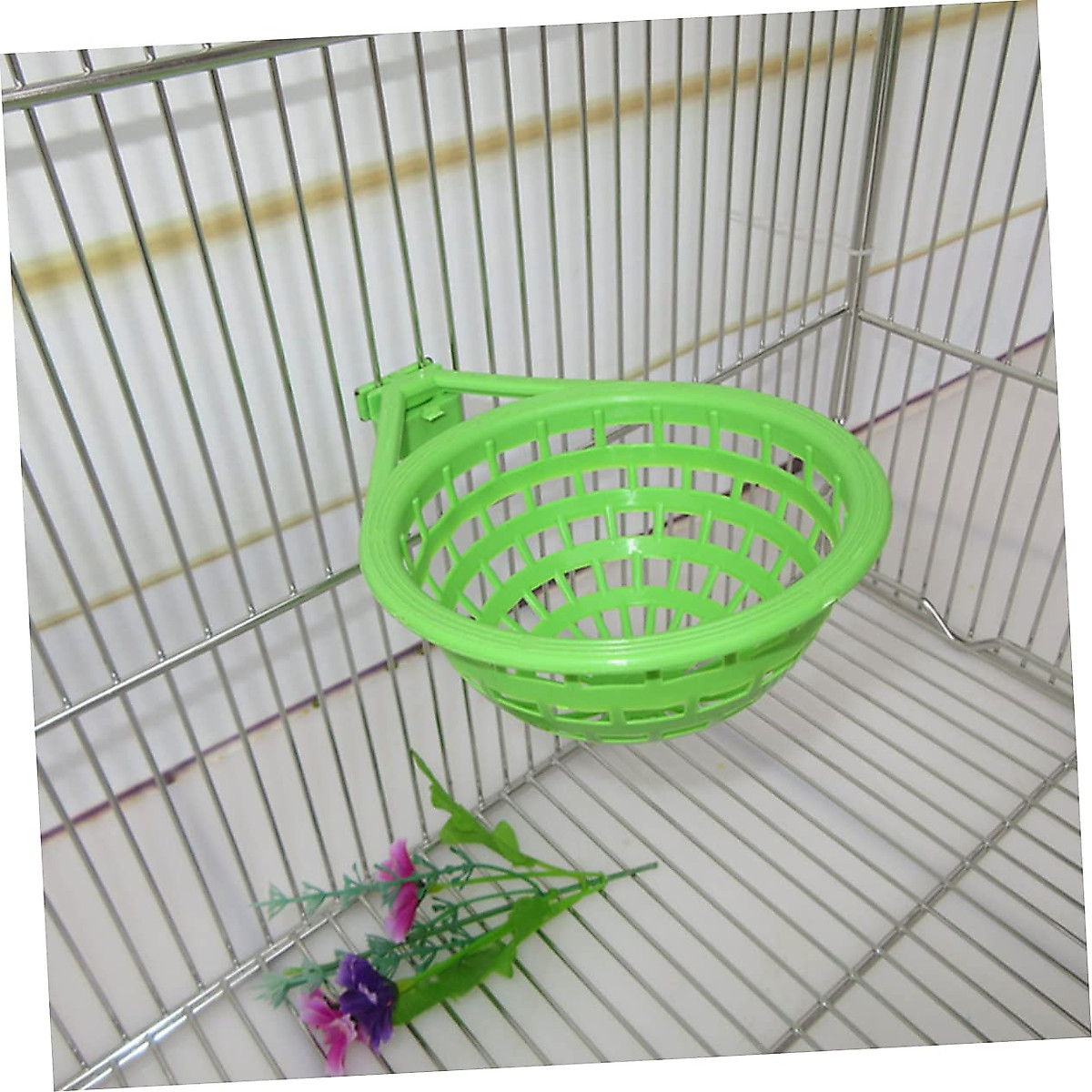 BESPORTBLE 5pcs Parrot Supplies Hollow Out Bird Nest Bird Breeding Bed Pet Bird Cage Bird Breeding Nest Pigeon Nest Canary Nest Cage Nest for Birds Living Nest Birdcage Green