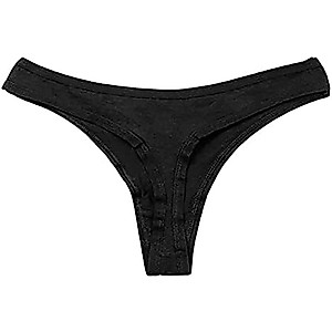 Daddy's Little Slut Funny Women Fetish Underwear Black High Rise Thong, Dirty Slut Undies (Large, Neon Pink)